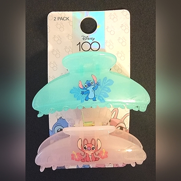 Disney | Hair | Nwt Disney Lilo And Stitch Angel 2 Piece Claw Clips ...